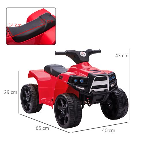 HOMCOM 6 V Kids Ride on Cars Electric ATV for 18-36 months Toddlers ...